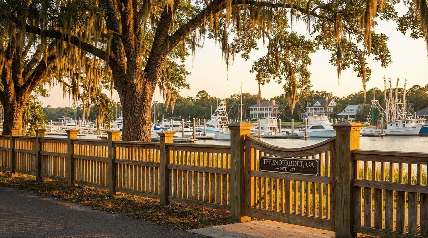 Fence Company Thunderbolt GA | Waterfront Fencing | Savannah Gate & Fence
